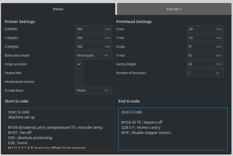 Configuring Ultimaker Cura To Support the Flashforge Finder 3D Printer | Cracked the Code ...